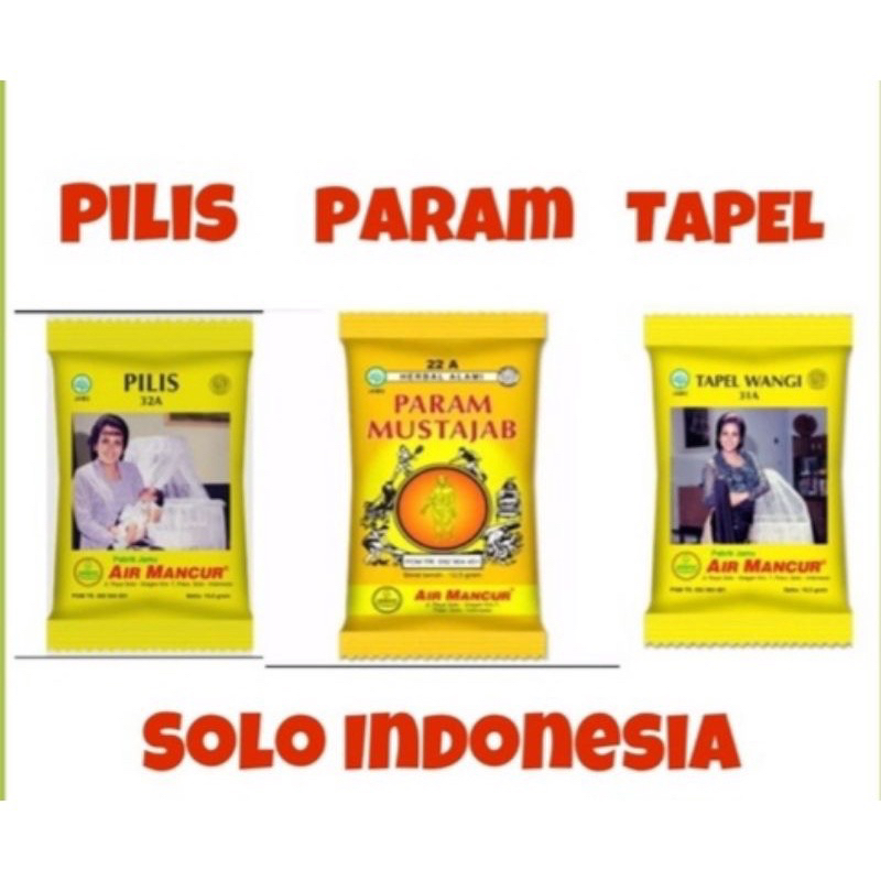 PILIS/TAPEL WANGI/PARAM MUSTAJAB AIR MANCUR [ HARGA UNTUK 1KETUL ] 12 ...