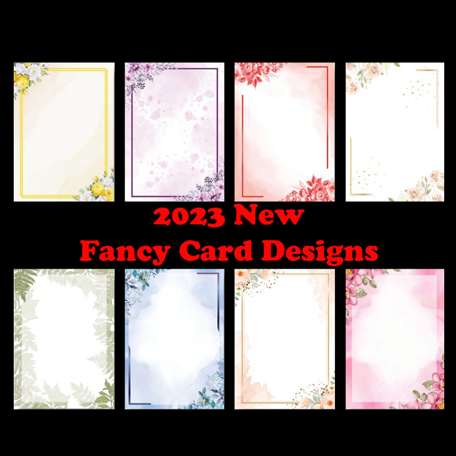 A4 Flower Floral Series / Pattern Color Fancy Card Paper / Kertas Folio ...