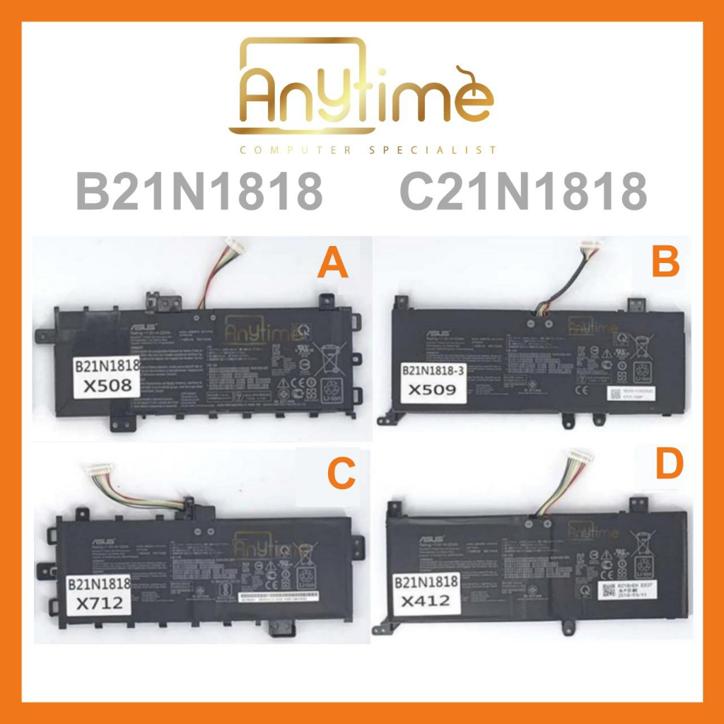 Asus C21N1818 B21N1818 battery M415DA A412 A412D A412DA A412F F412 F512 ...