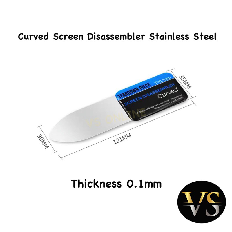Curved Screen Disassembler Stainless Steel Thickness 0.1mm | Shopee ...