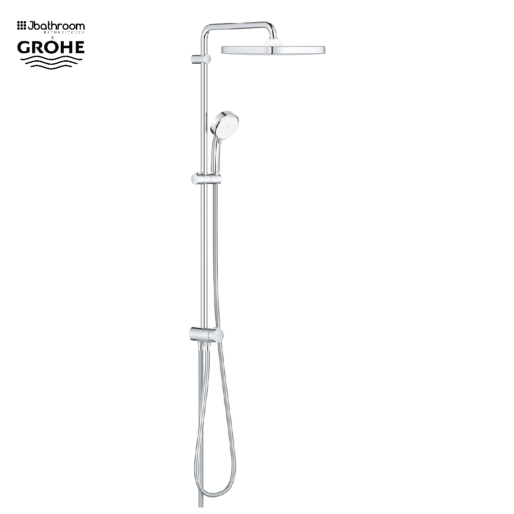 GROHE 26694000 Tempesta Cosmopolitan System 250 Cube flex shower system ...