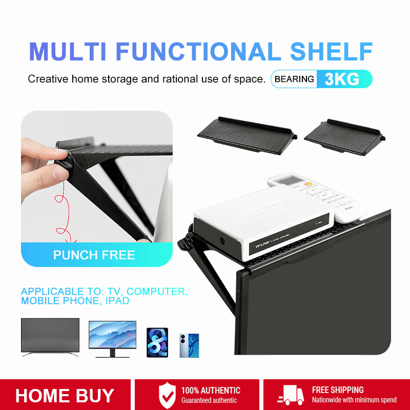 Household TV Box Shelf Large Screen Top Shelf Screen Caddy TV Box ...