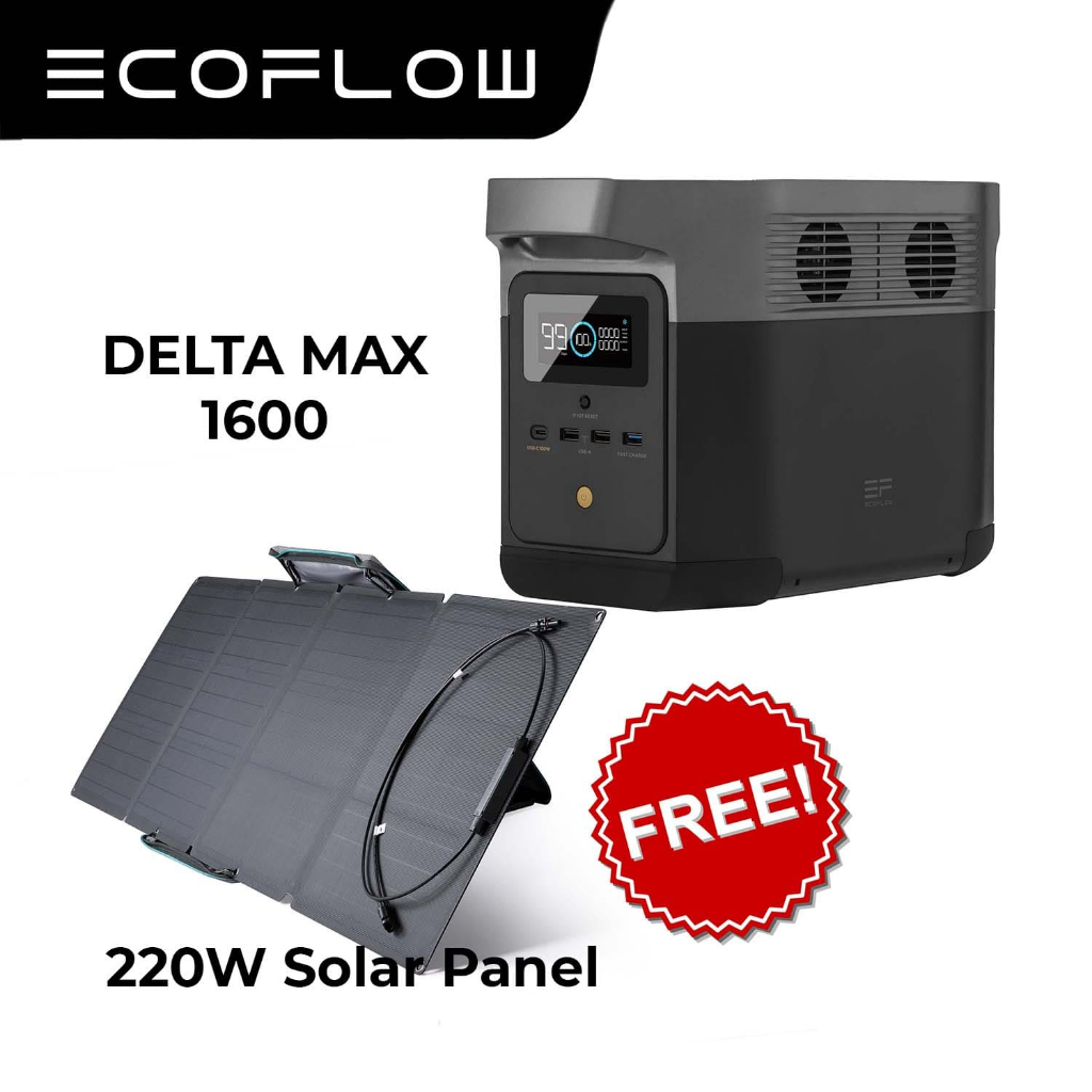 EcoFlow Delta Max 1600 Portable Power Station 1260Wh Fast Charging ...