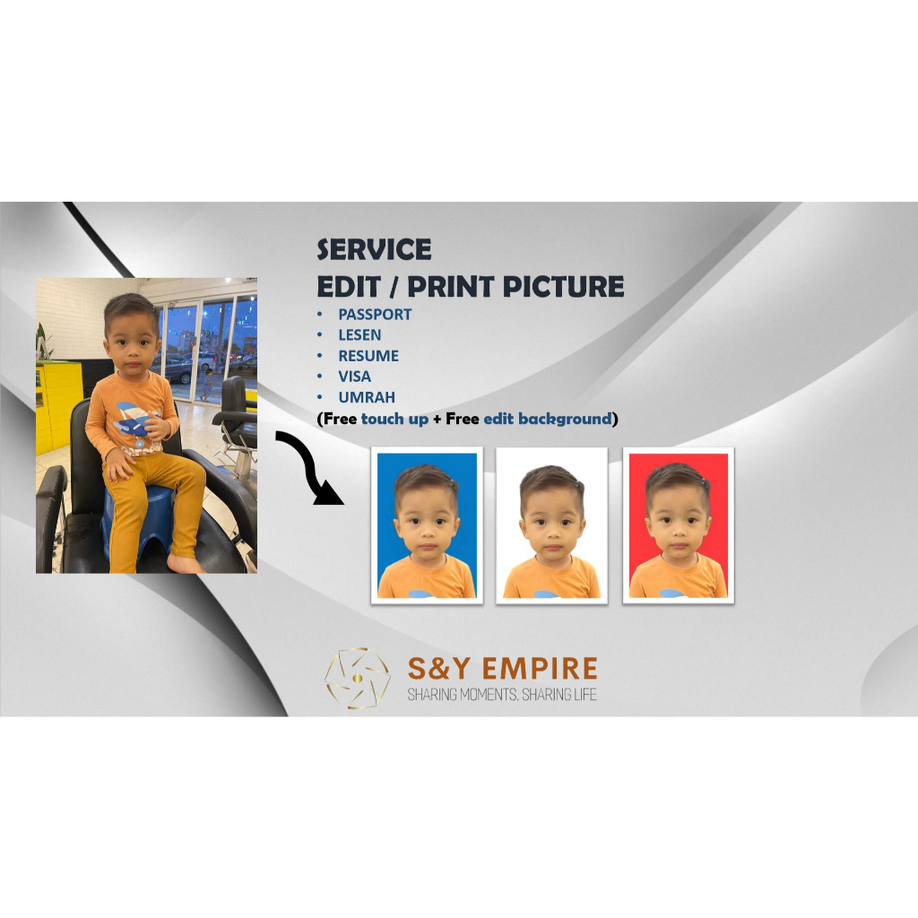 🔥promosi ‼️ Passport Photo Printing Cuci Gambar Saiz Passport Lesen