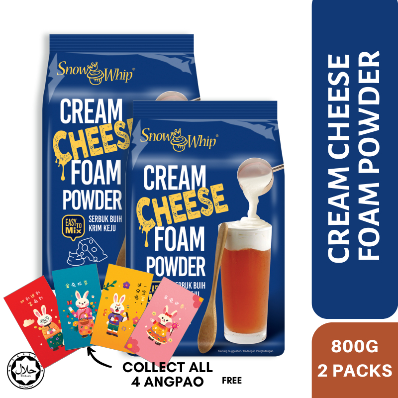 [TWIN PACK] Snow Whip Cream Cheese Foam Powder [400g x 2 PACKS] + FREE ...