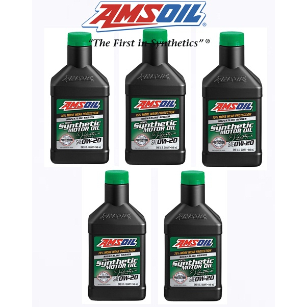 AMSOIL SIGNATURE SERIES 0W-20 SYNTHETIC MOTOR OIL 4.73liter | Shopee ...