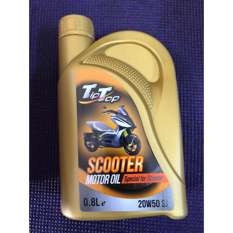 TIPTOP ENGINE OIL/MINYAK ENGIN SCOOTER 20W-50 0.8 LITER | Shopee Malaysia