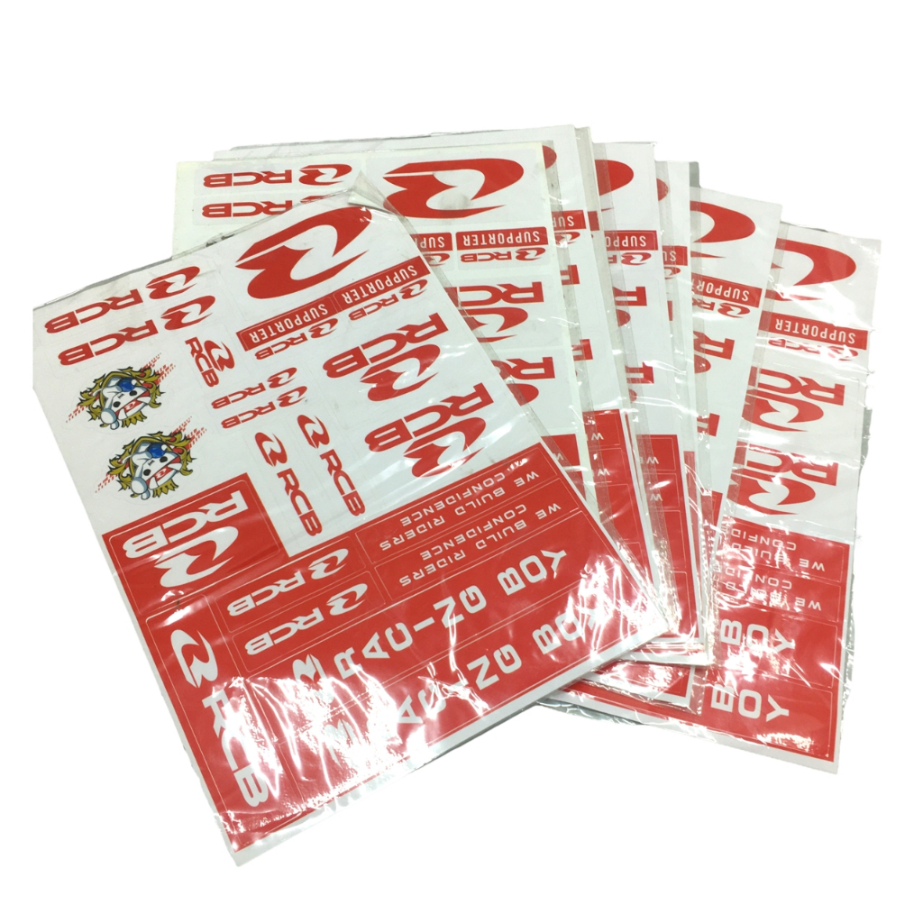 PREMIUM RCB STICKER 100% ORIGINAL RACING BOY STICKER SET RCB STICKER ...