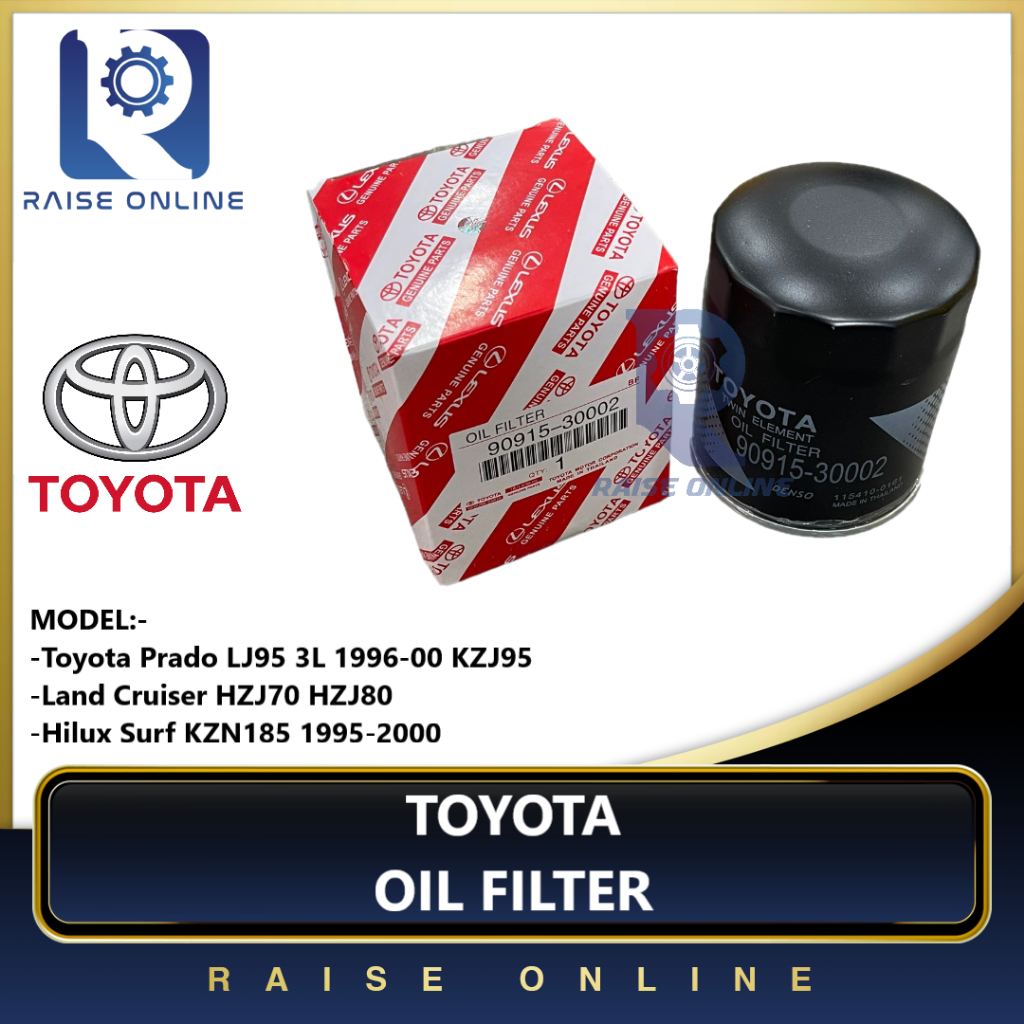 Original Toyota Oil Filter 90915-30002-8T Hiace Vigo Land Cruiser Prado ...