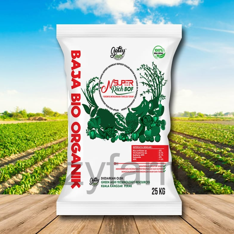Baja SUPER NRICH BOF 25KG Bio Organik baja durian baja sawit | Shopee ...