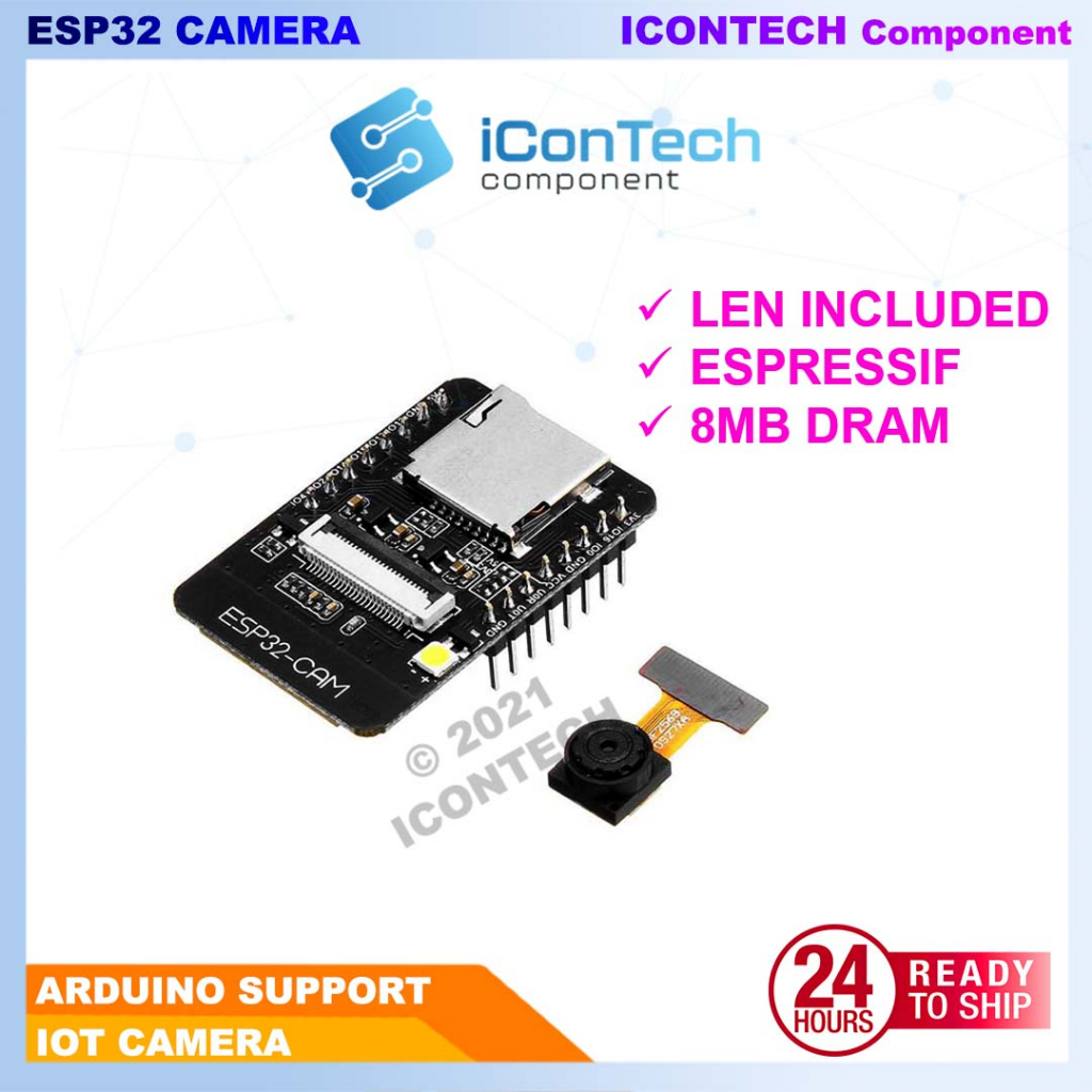 ESP32-CAM WiFi + Bluetooth Camera Module ESP Cam ESP32 Cam ESPCAM ...