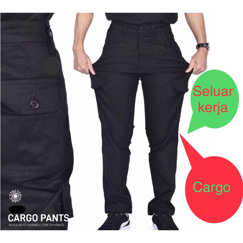 Seluar kerja Kargo Premium Quality 6 pocket Cargo Pants workwear ...
