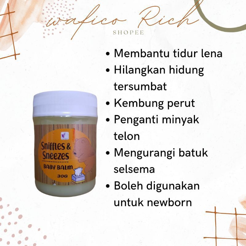 SNIFFLES AND SNEEZES BABY BALM | Shopee Malaysia