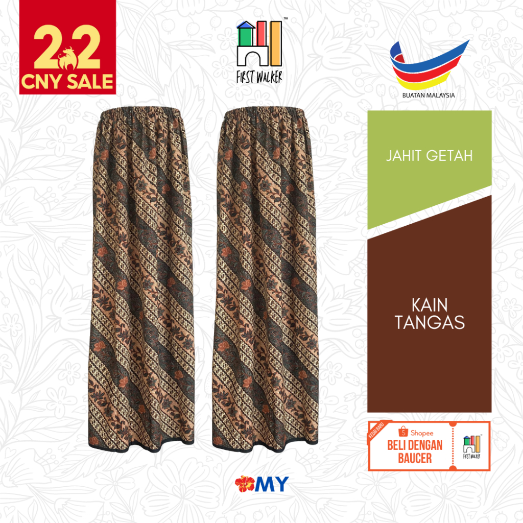 Kain Bertangas Free Size Sarung Batik Pantang Jahit Getah Pinggang ...