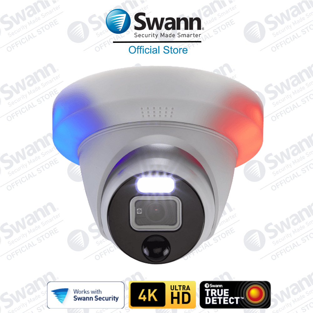 Swann Enforcer 4K Ultra HD Dome Add-On Security Cameras CCTV Spotlights ...