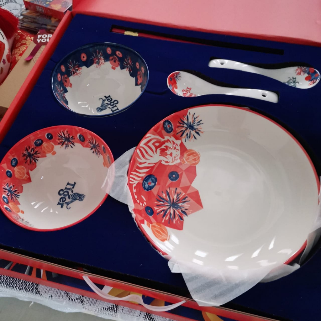 "TIGER" CNY 2023 LIMETED Bowl Set | Shopee Malaysia