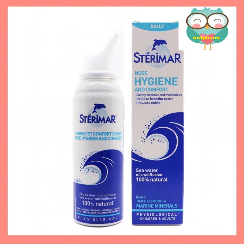 Sterimar Nose Hygiene & Comfort Adult Nasal Spray 50ml 100% Natural Sea ...