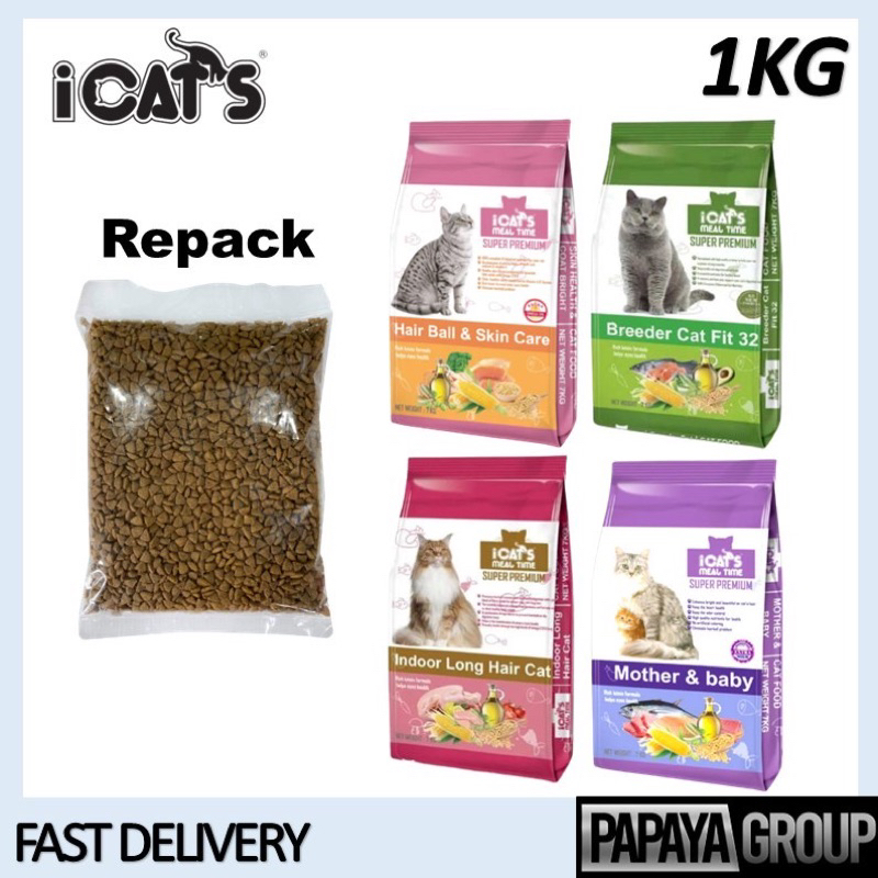ICats Meal Time Super Premium Cat Food 1kg | Cat Food | PetFinder.my
