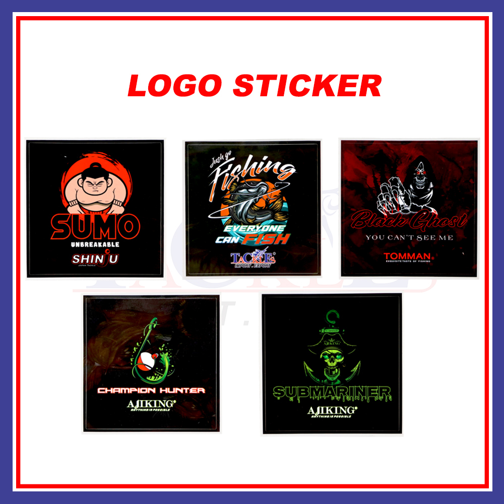 Fishing Logo Sticker Brand Shinju Ajiking Fire Eagle Tce Tackles ...