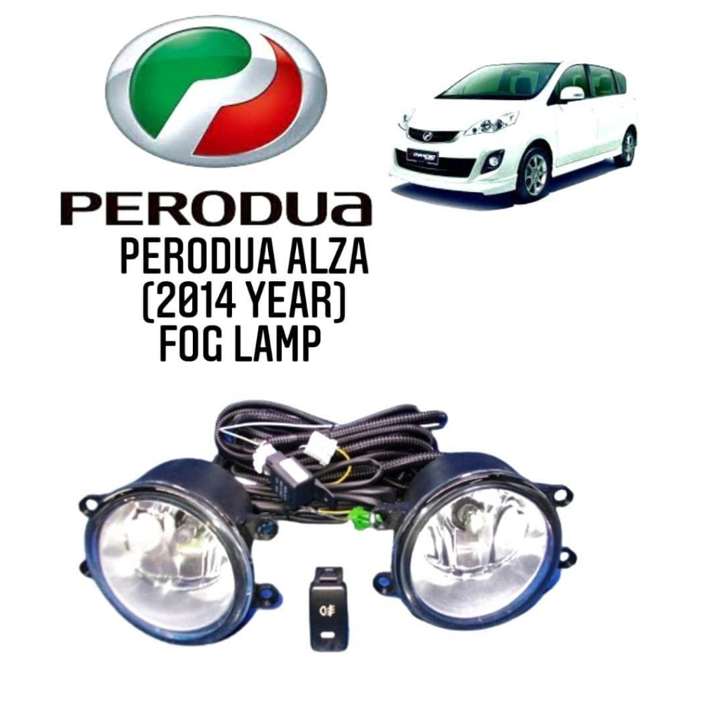 Perodua Alza 2014 Year Front Bumper Fog Lamp Light Lampu Depan ...