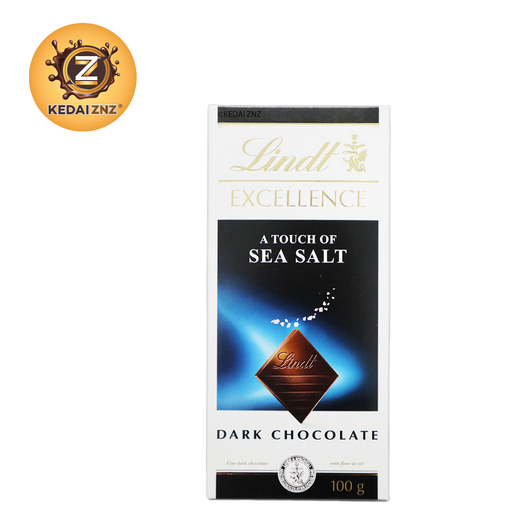 Chocolate Lindt EXCELLENCE SEA SALT DARK Chocolate Bar 100g Coklat ...