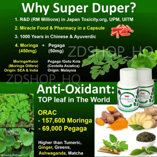 DND Moringa Plus Dr Noordin Darus Super-Duper Food Ekstrak Daun Moringa + Daun Pegaga Awet Muda ...