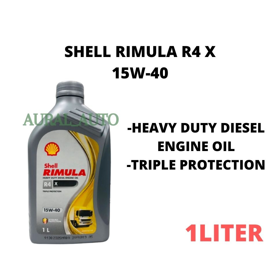 Shell Rimula R4x 15W40 1Liter Minyak Hitam Minyak Enjin Engine Oil For ...