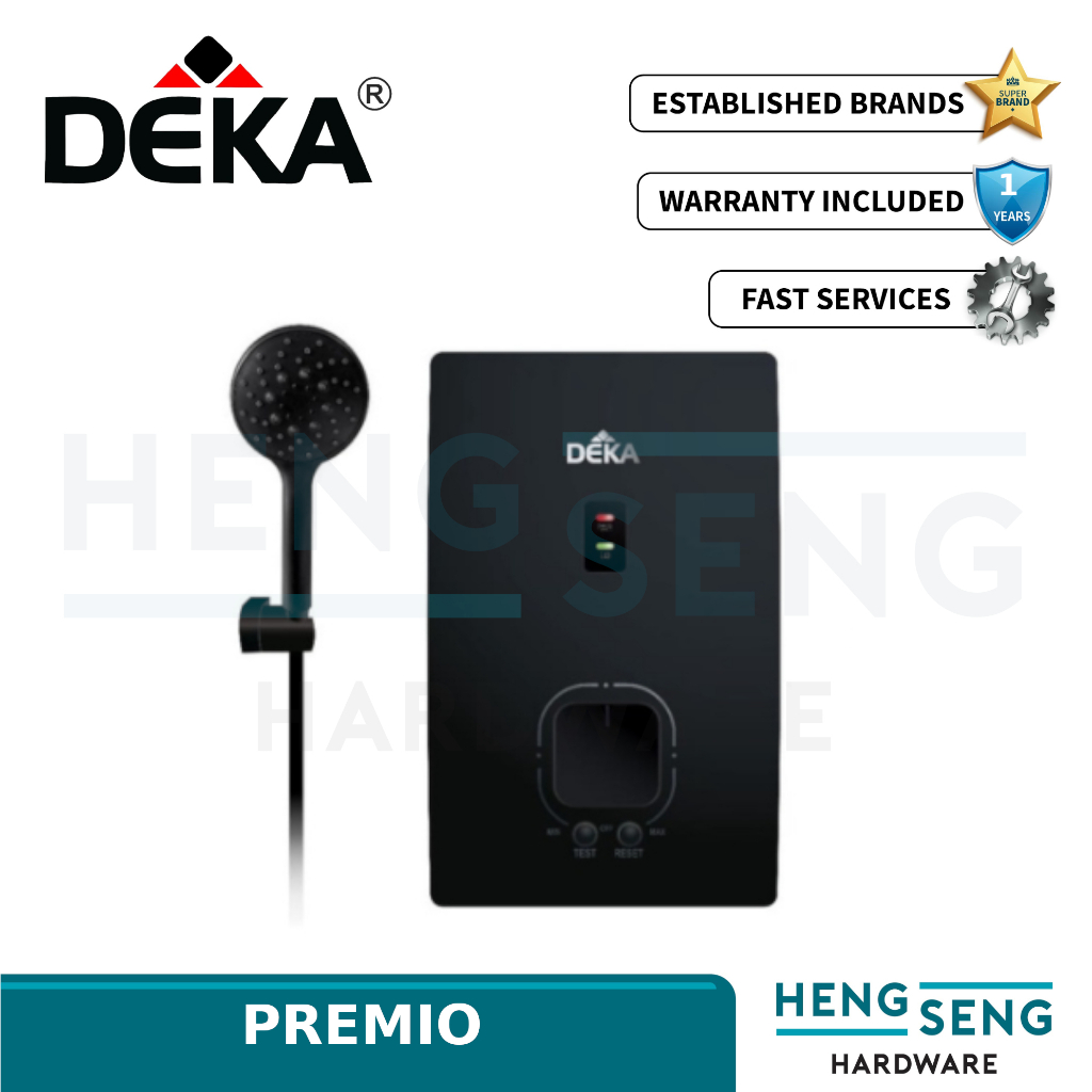DEKA WATER HEATER PREMIO [ NON PUMP ] ( BLACK ) | Shopee Malaysia