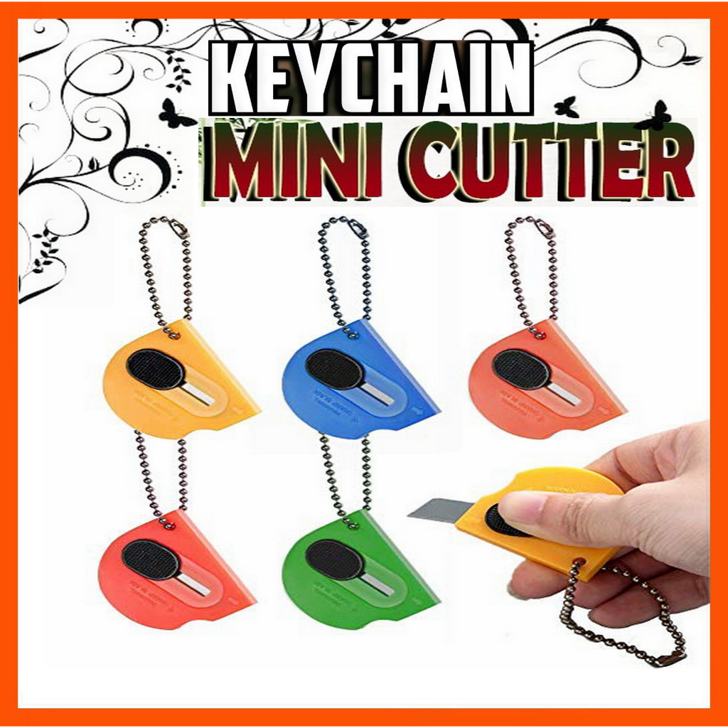 Mini Portable Utility Knife Mini Cutter Spring Keychain Retractable ...