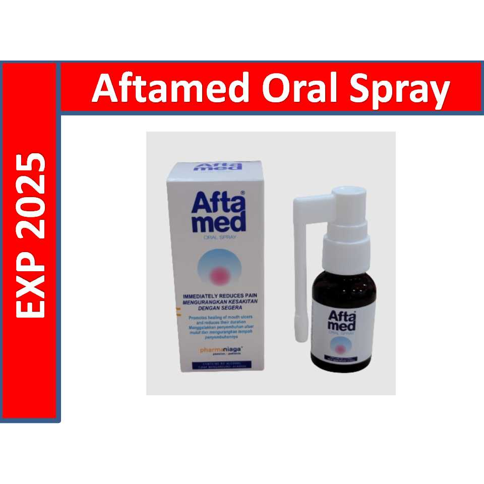 EXP 2025 Aftamed Oral Spray 20ml Pharmaniaga | Shopee Malaysia