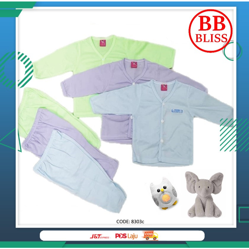 BAJU BABY 3 HELAI / NEWBORN BABY INFANT SUIT / BAJU BABY LAHIR BAJU ...