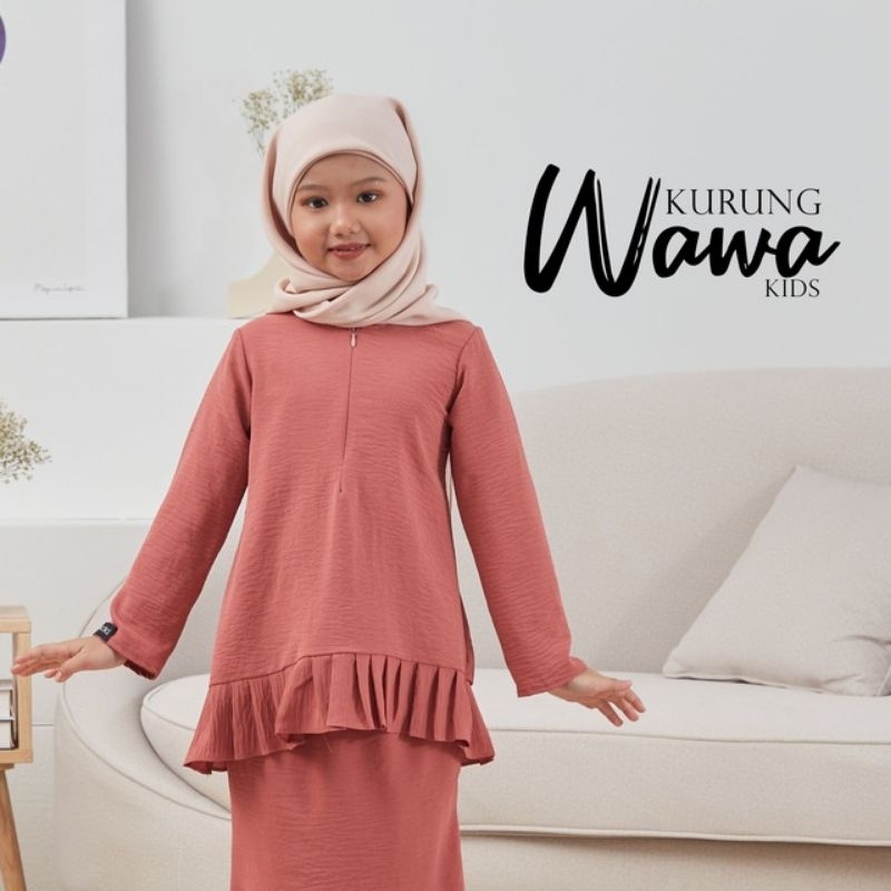 Baju Kurung Wawa Kanak-Kanak HASNURI Mini/Moden/Minimal/Kain Duyung ...