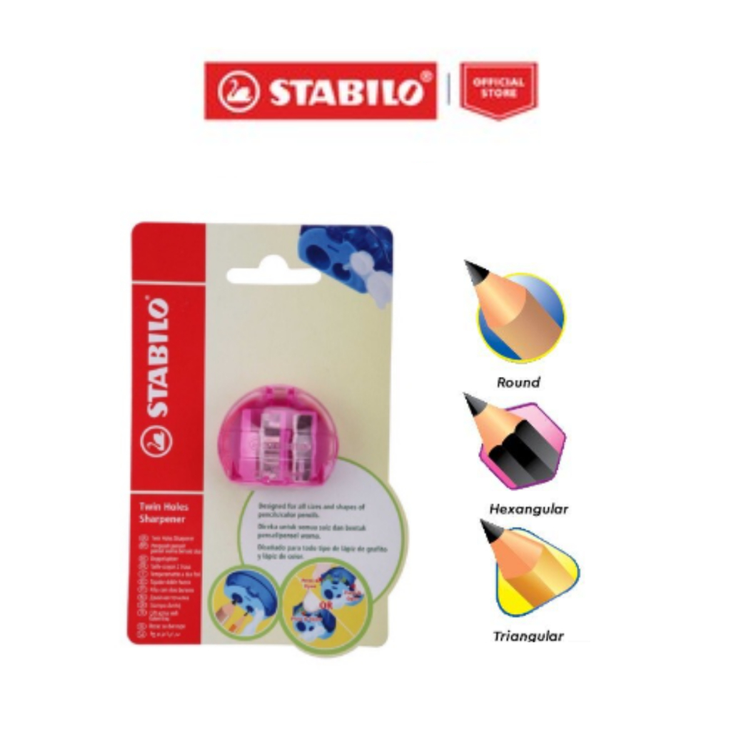 Sharpener - STABILO Twin Head Sharpener For Jumbo/Normal pencils in ...