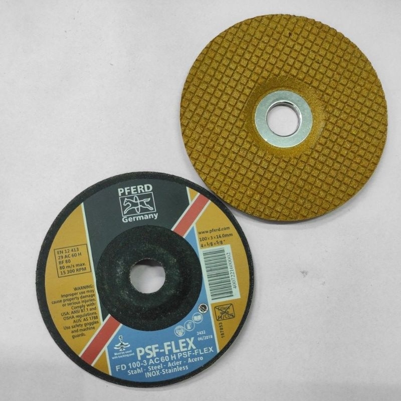 PFERD FLEXIBLE AC BLENDING WHEELS - 100MM*3MM*16MM - GP INOX / STEEL ...