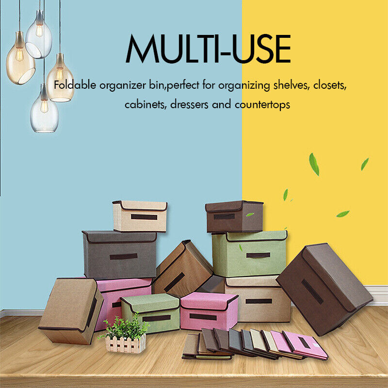 SIZE BESAR 2 In 1 Diy Storage Box Organizer Kotak Simpan Baju Foldable ...