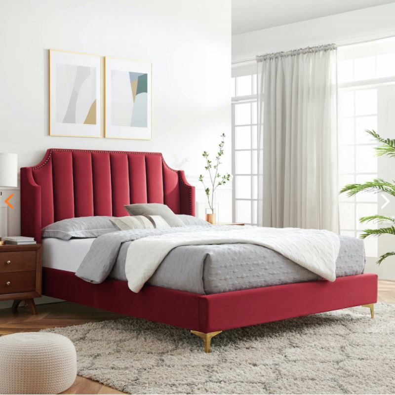 Katil Queen Chesterfield/Katil Baldu/Chesterfield Bedframe/Katil ...