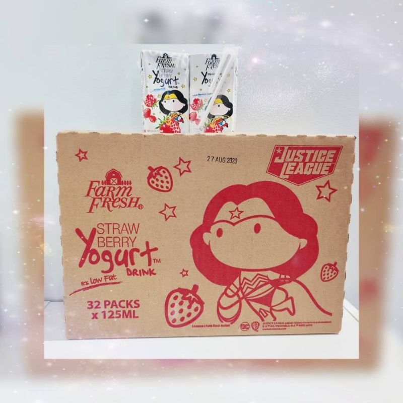 Farm Fresh UHT Yogurt Strawberry 125ml x 32 (carton) | Shopee Malaysia