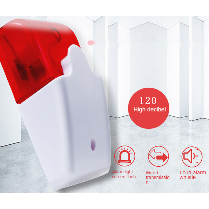 DC12V MINI STROBE LIGHT RED WITH SIREN ( Malaysia Stock ) | Shopee Malaysia