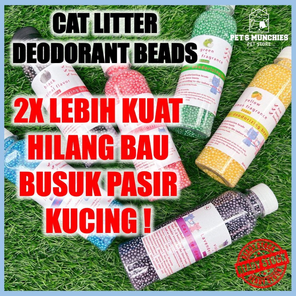 Cat Litter Deodorant Beads for Cat Litter Odour Remover Penhilang Bau ...
