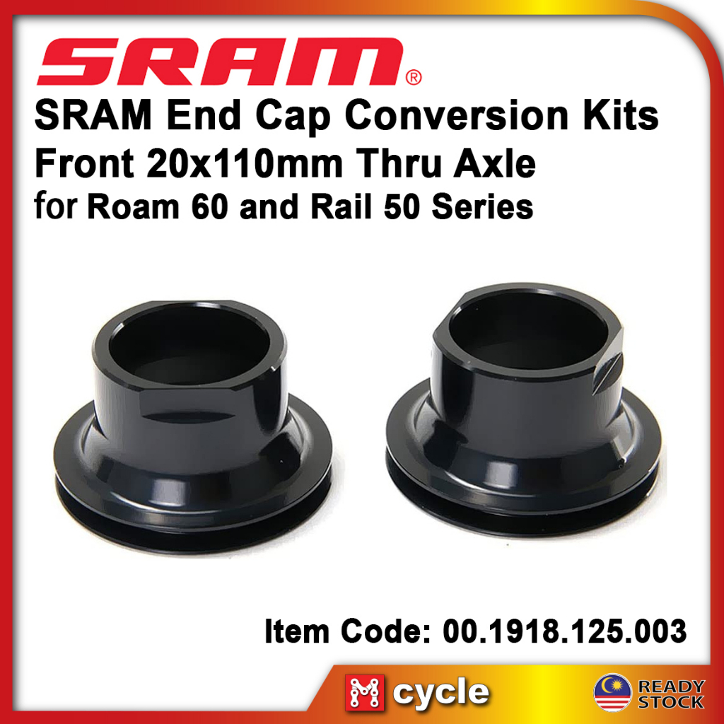 SRAM Axle Convertion Cap 20mm x 110mm Front for Sram Roam 60 Rail 50 ...