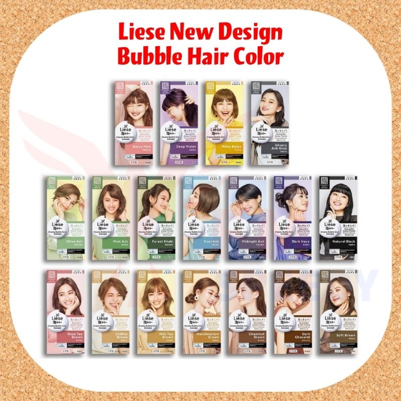 LIESE Creamy Bubble Hair Color (New Improved Version)Warna rambut (108g ...