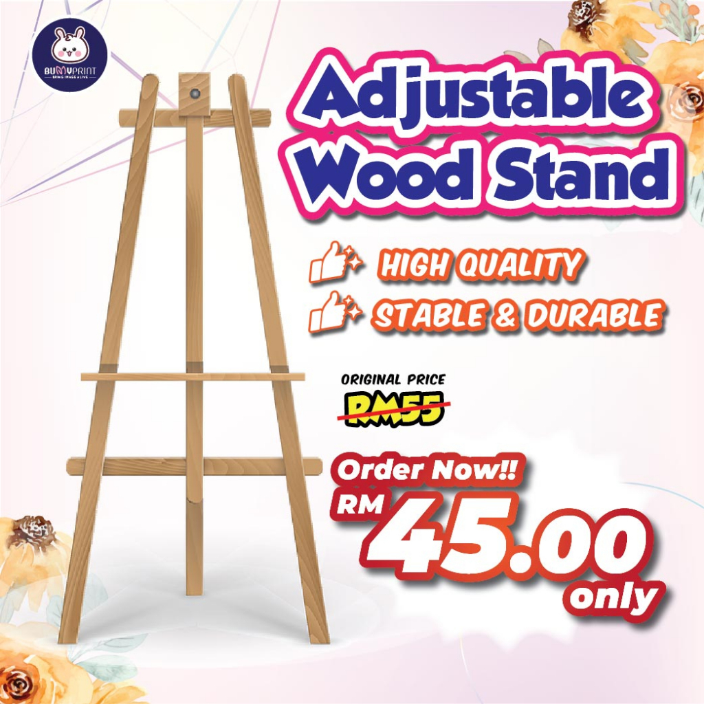 Adjustable Wood Stand - Welcome board stand - Art Painting Stand ...