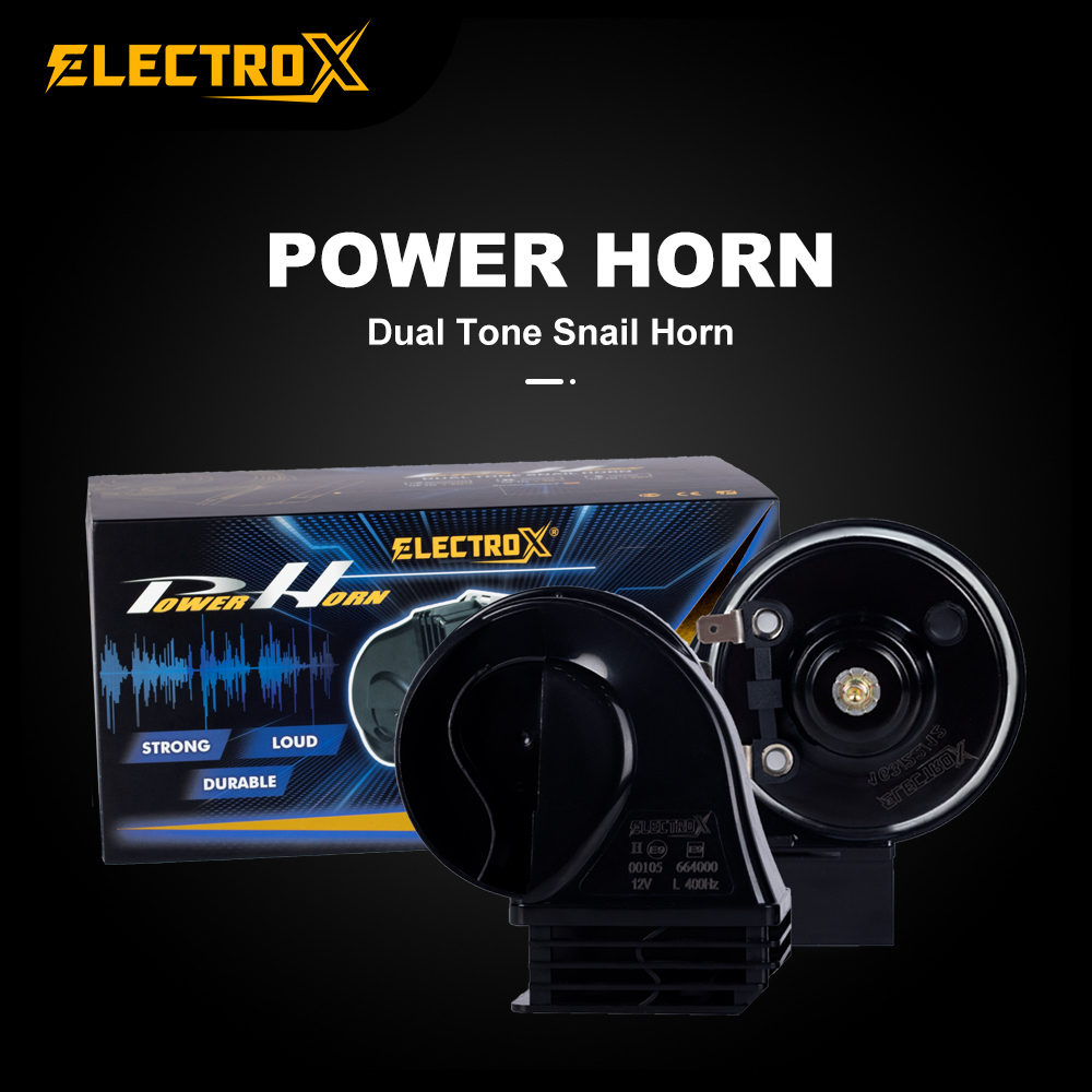 Electrox Power BM Horn Dual Tone Snail Electric Car Horn 12V Loud ...