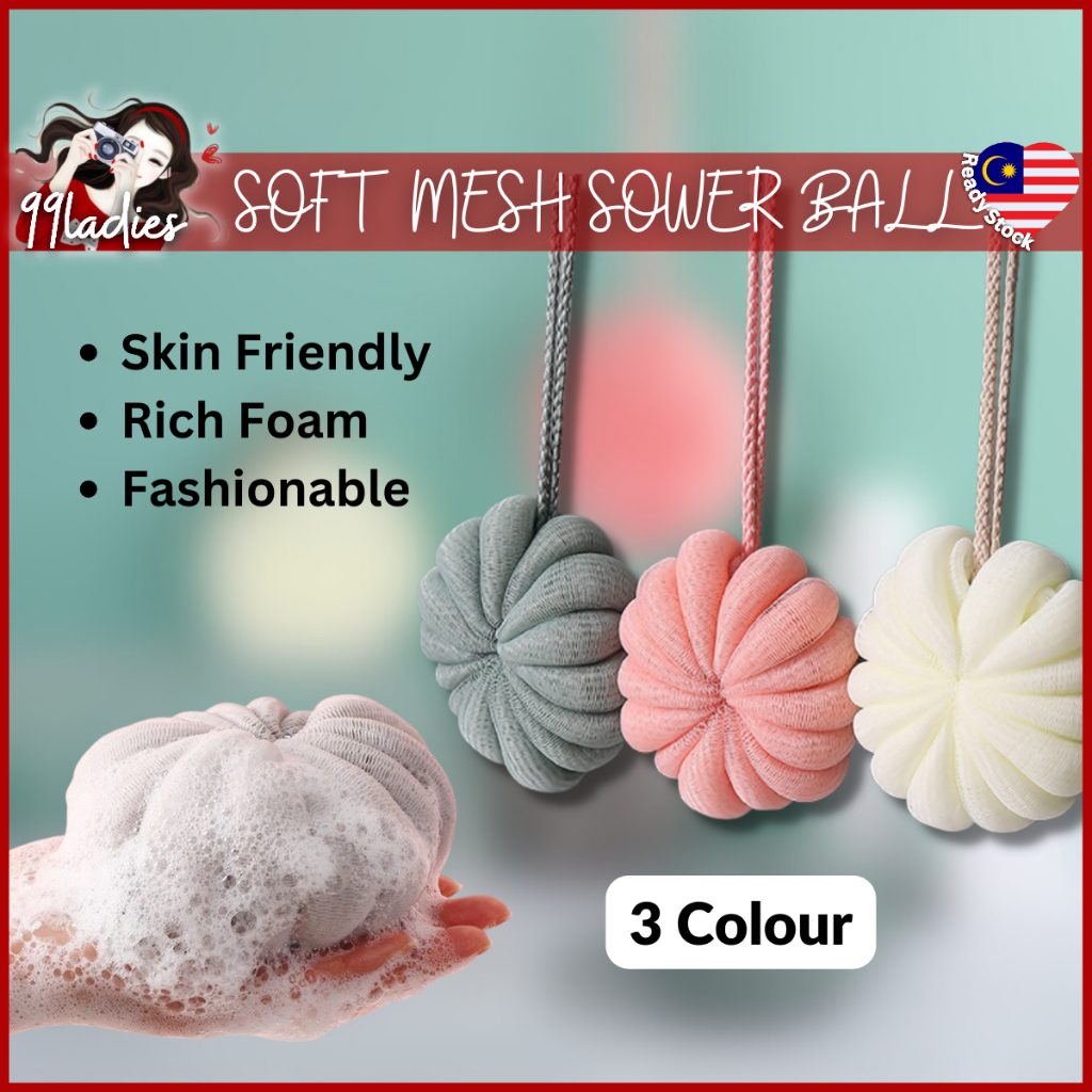 Bath ball Soft Mesh Bath Sponge Balls Buffer Shower Puff Body Exfoliate ...