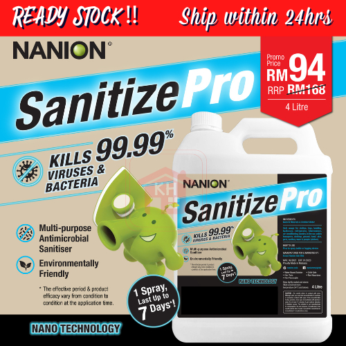 [READY STOCK] Nanion SanitizePro 4L | Shopee Malaysia