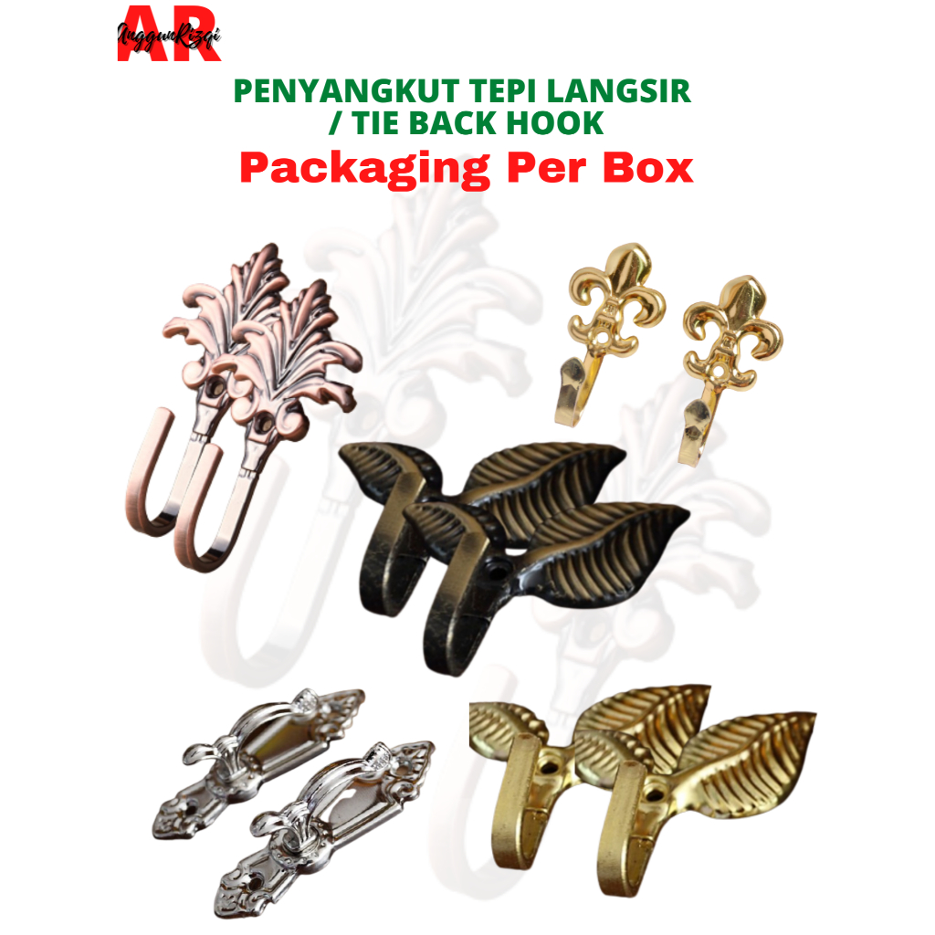 Tie Back Hook-Penyangkut Ikat Tepi Langsir-Curtain Tie Back Hook ...