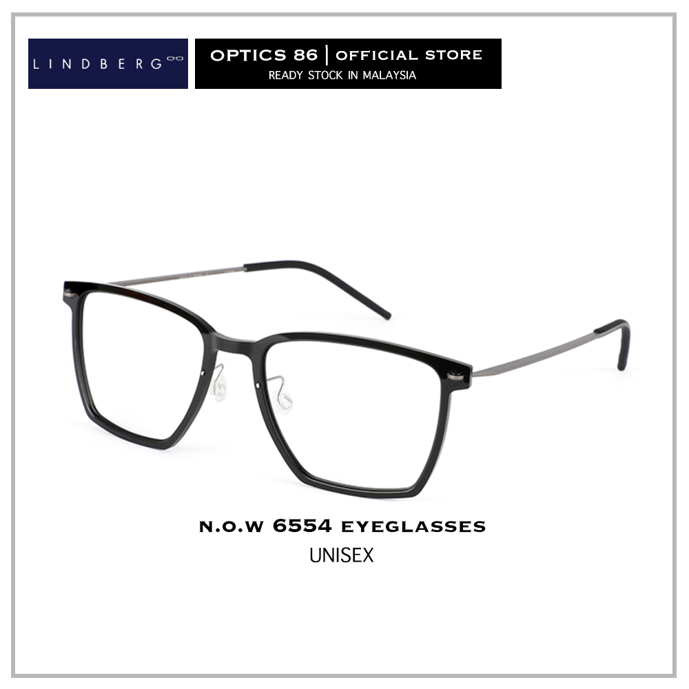 Lindberg N.O.W 6554 Black UNISEX eyeglasses prescription glasses ...