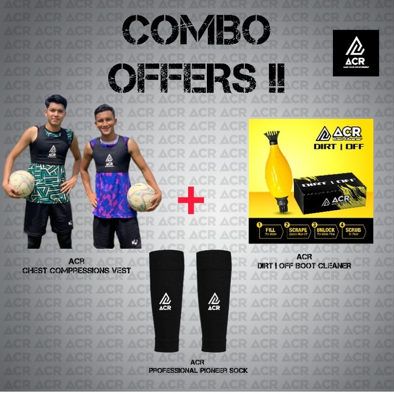 COMBO FULLSET ACR ( 1 VEST + 1 PSG ACR SOCK + 1 ACR BOOT CLEANER ...