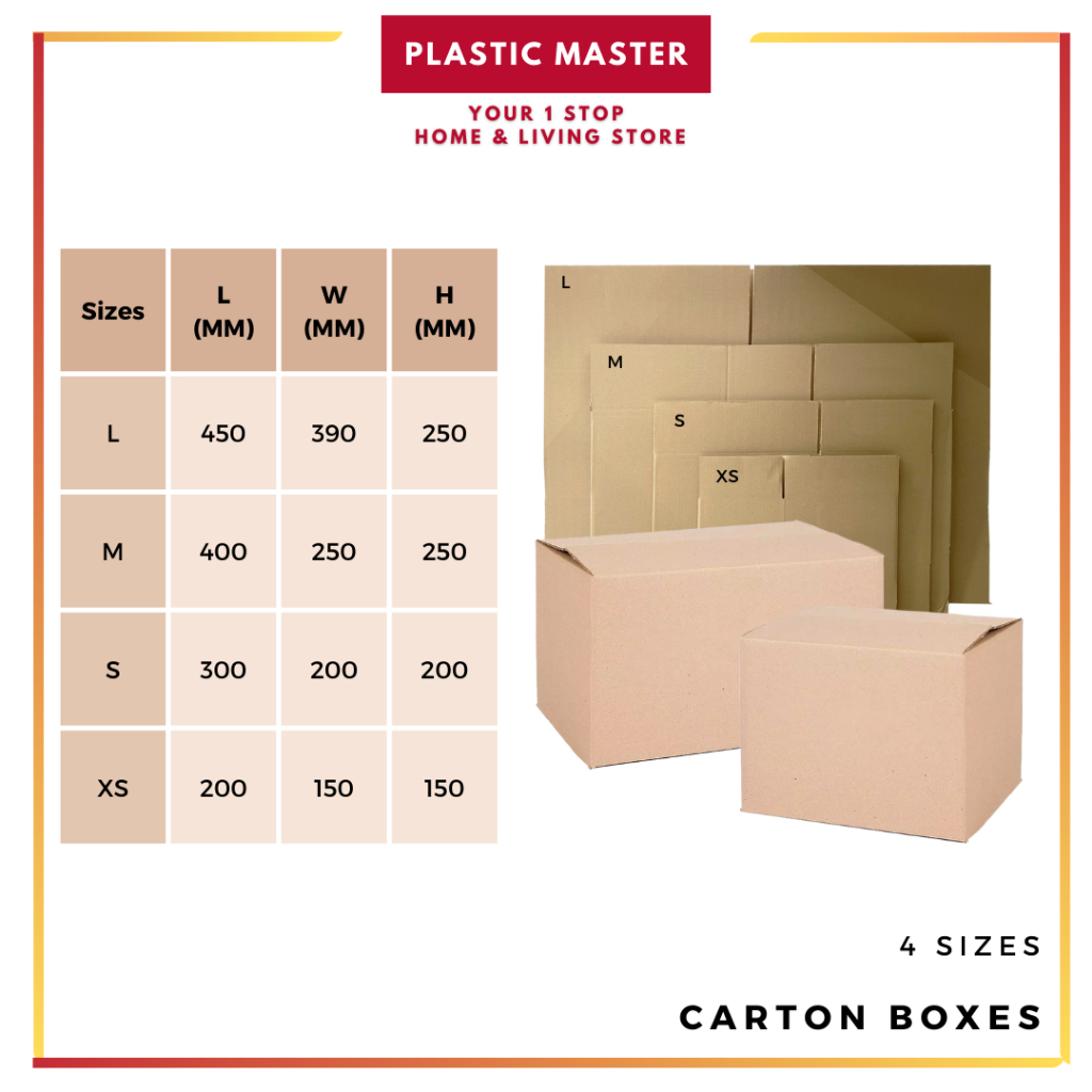 Carton Box Packaging Box Kotak Packing Gift Box Paper Box Organization ...