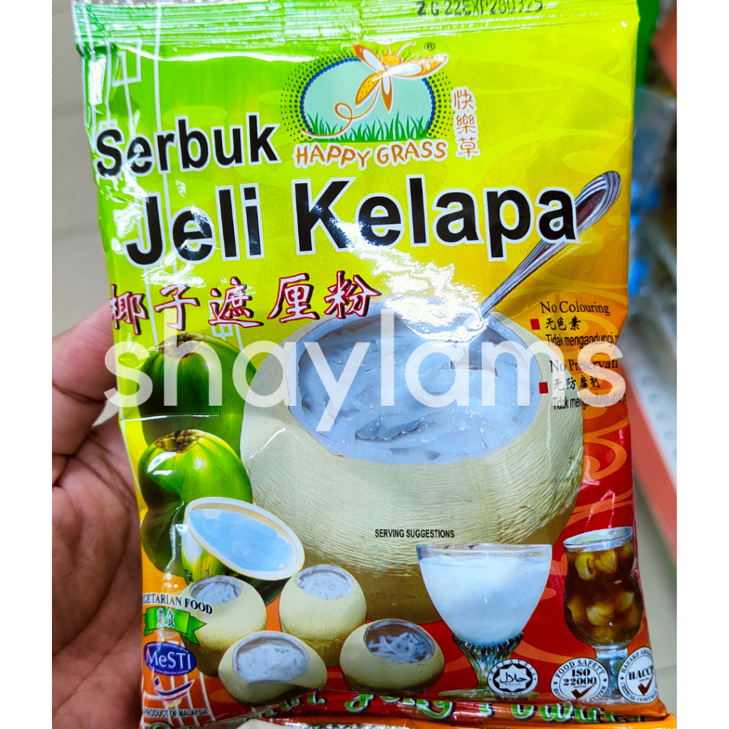 [READY STOCK] SERBUK JELLY KELAPA | HAPPY GRASS COCONUT JELLY | JELI ...